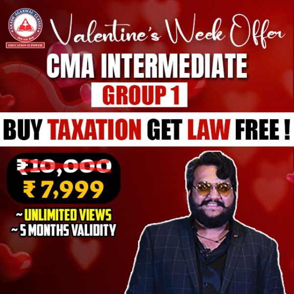 Akash Agarwal Classes. CMA INTER G1 TAXATION & LAW COMBO [VALENTINE ... Akash Agarwal Classes. CMA INTER G1 TAXATION & LAW COMBO [VALENTINE ...