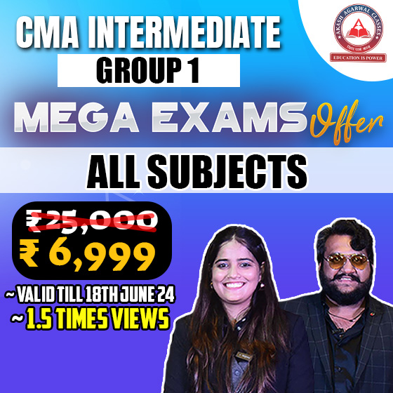 Akash Agarwal Classes. CMA INTER GROUP 1 COMBO [ MEGA EXAM OFFER]