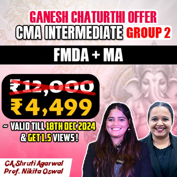 Akash Agarwal Classes. CMA INTER COMBO- GROUP 2 FMDA + MANAGEMENT ...