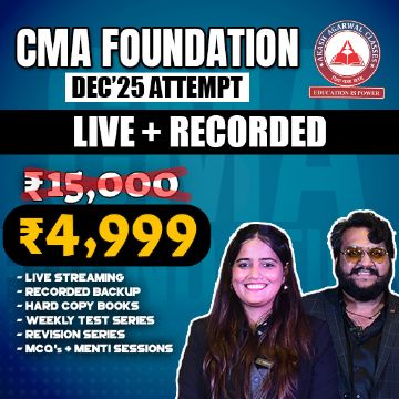 Akash Agarwal Classes. CMA Foundation Online Classes & Notes