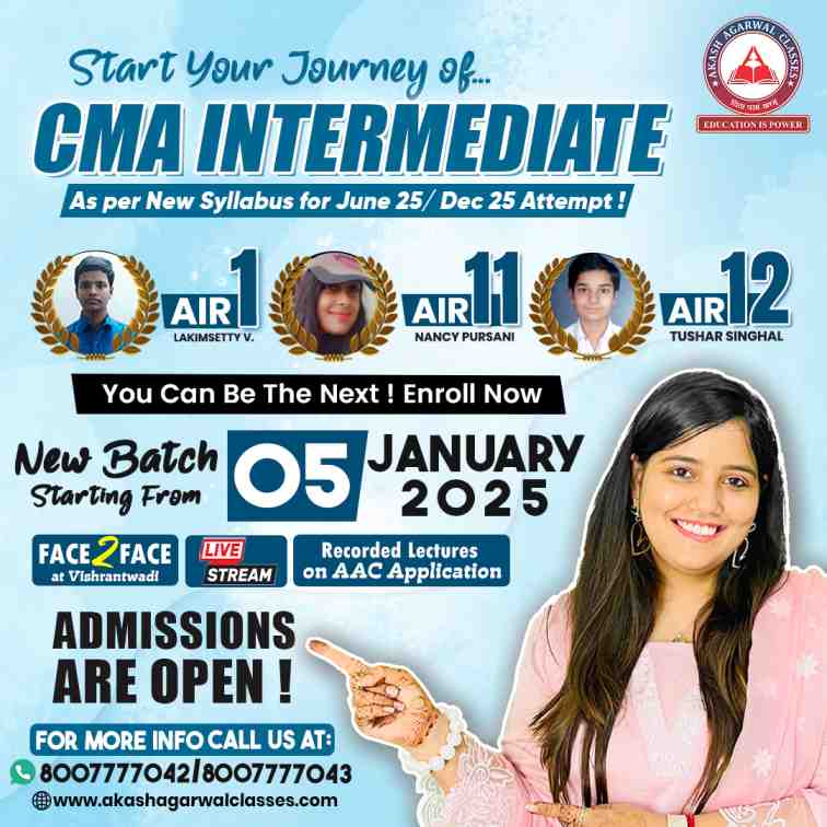 Akash Agarwal Classes. CMA Intermediate New Syllabus Latest For June 2025